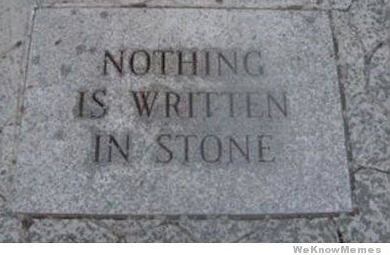 Nothing Is Written In Stone – Thought Itself